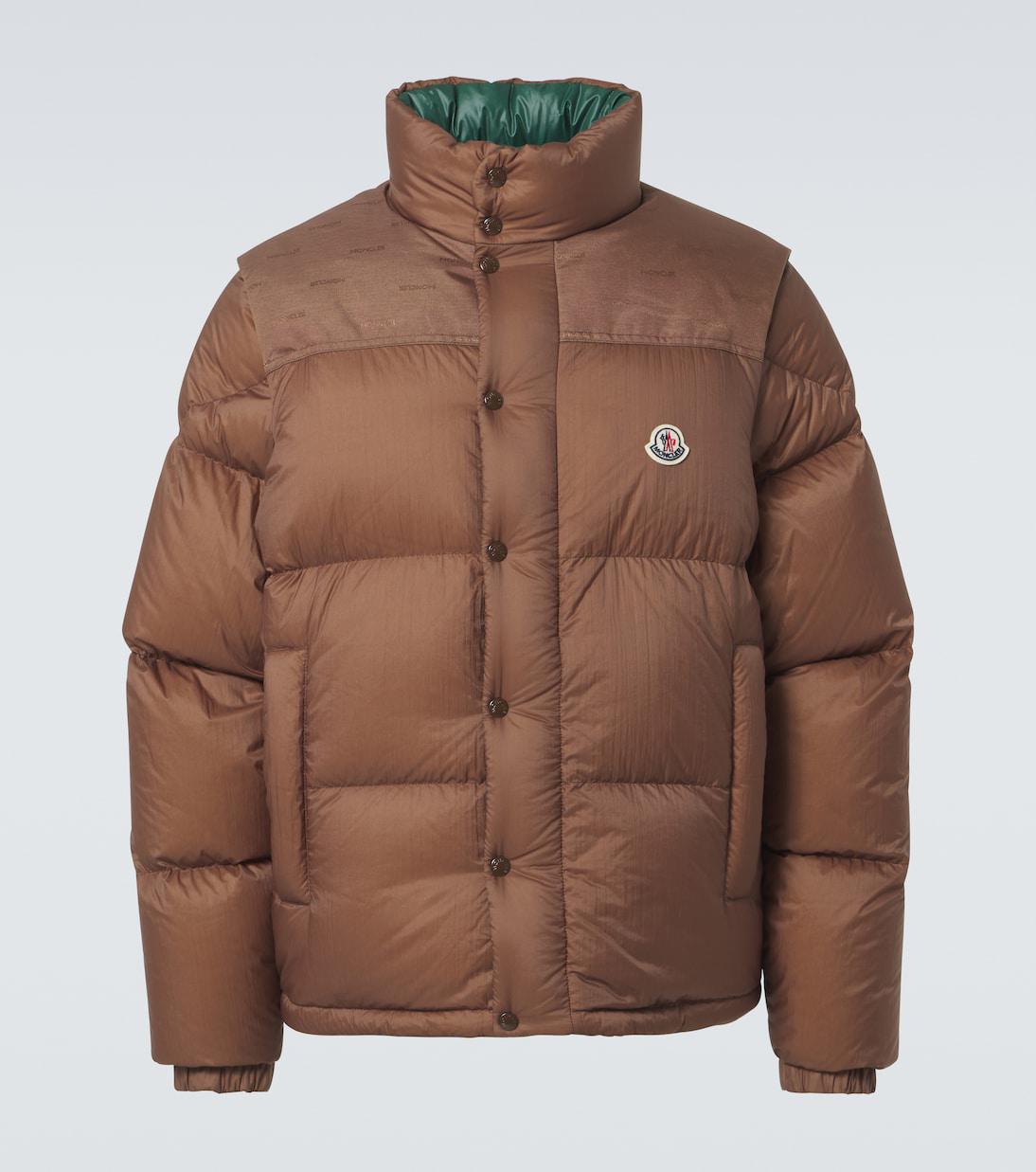 MONCLER Verone Reversible Down Jacket in Brown | endource