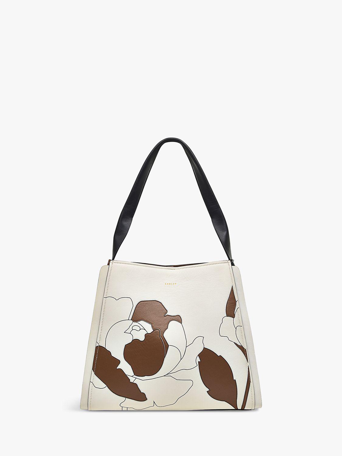 RADLEY The Belgrave Large Open Top Leather Floral Print Shoulder Bag in ...