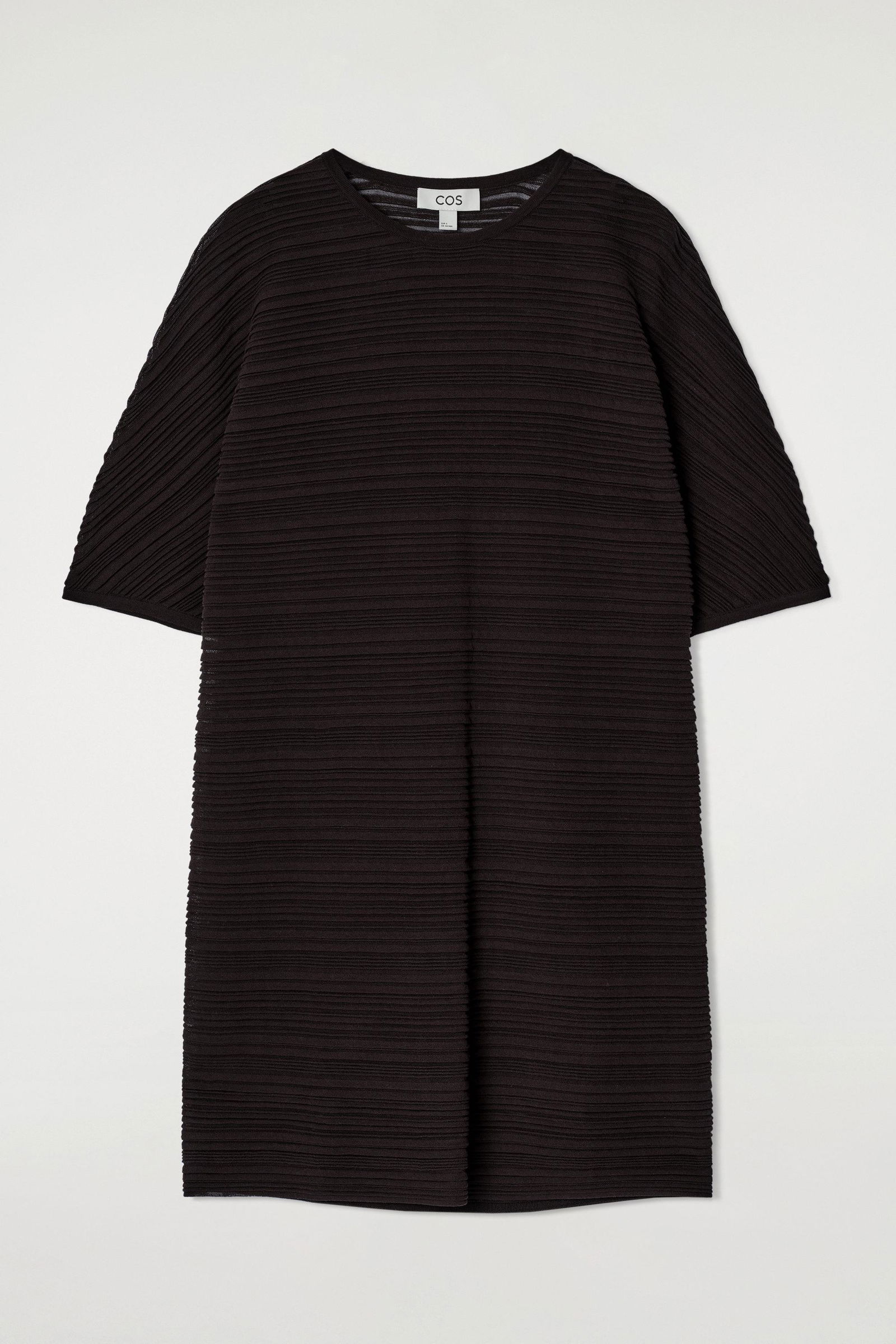 COS Pleated Knitted Mini Dress | endource