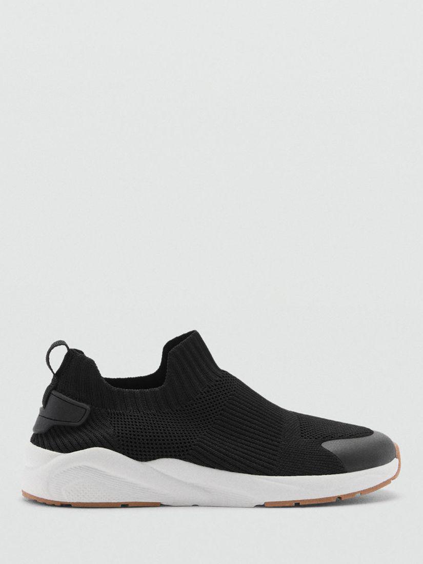 MANGO Luis Slip-On Trainers in Black | endource