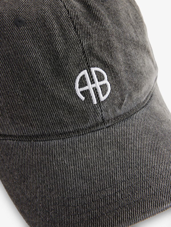 ANINE BING Jeremy Logo-Embroidered Cotton Baseball Cap | endource