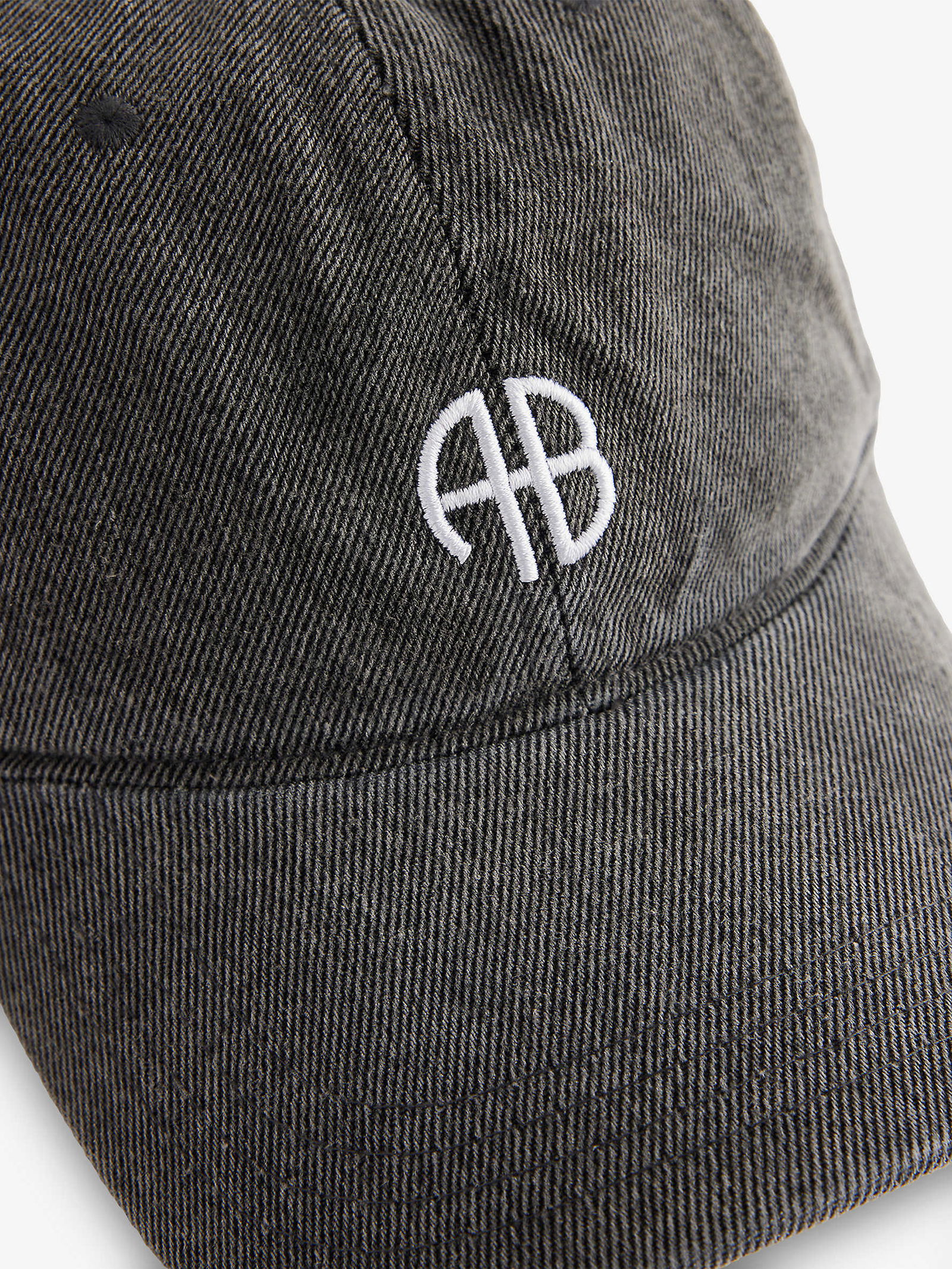 ANINE BING Jeremy Logo-Embroidered Cotton Baseball Cap | endource