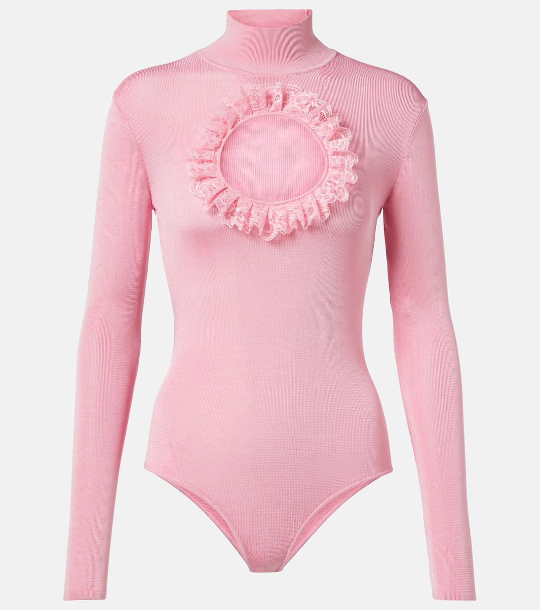 SELF-PORTRAIT Self-Portrait X Christopher Kane - Cutout Lace-Trimmed ...
