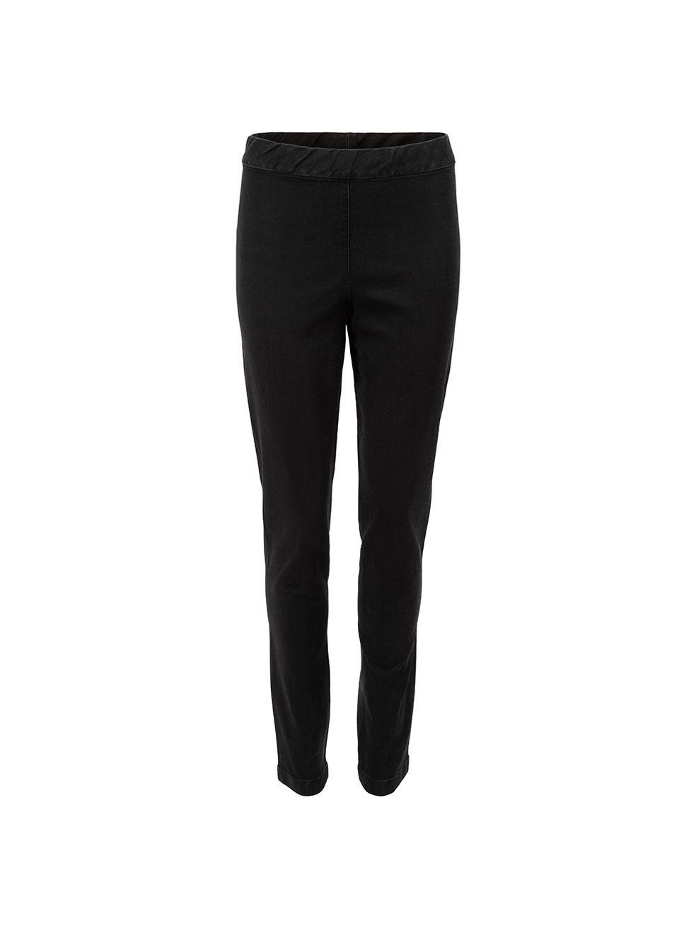 THE ROW Stratton Stretch-Denim Leggings in Black | endource