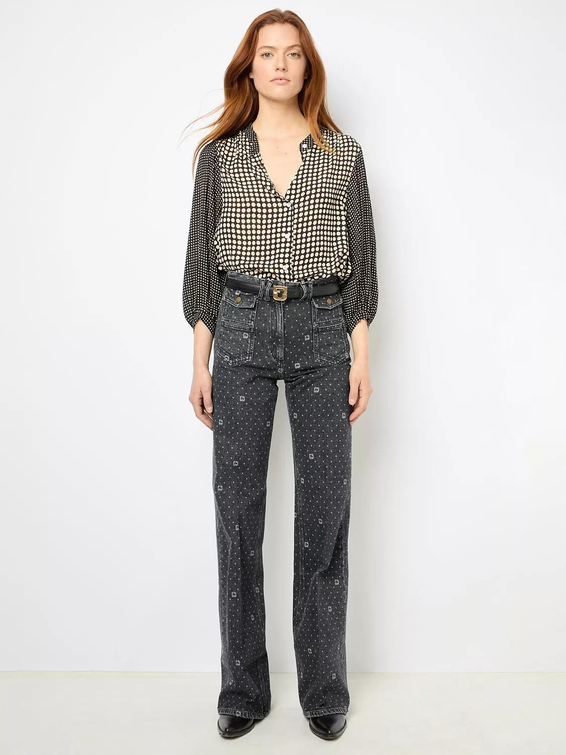 Gerard Darel Anna Spot Jeans in Charcoal | endource