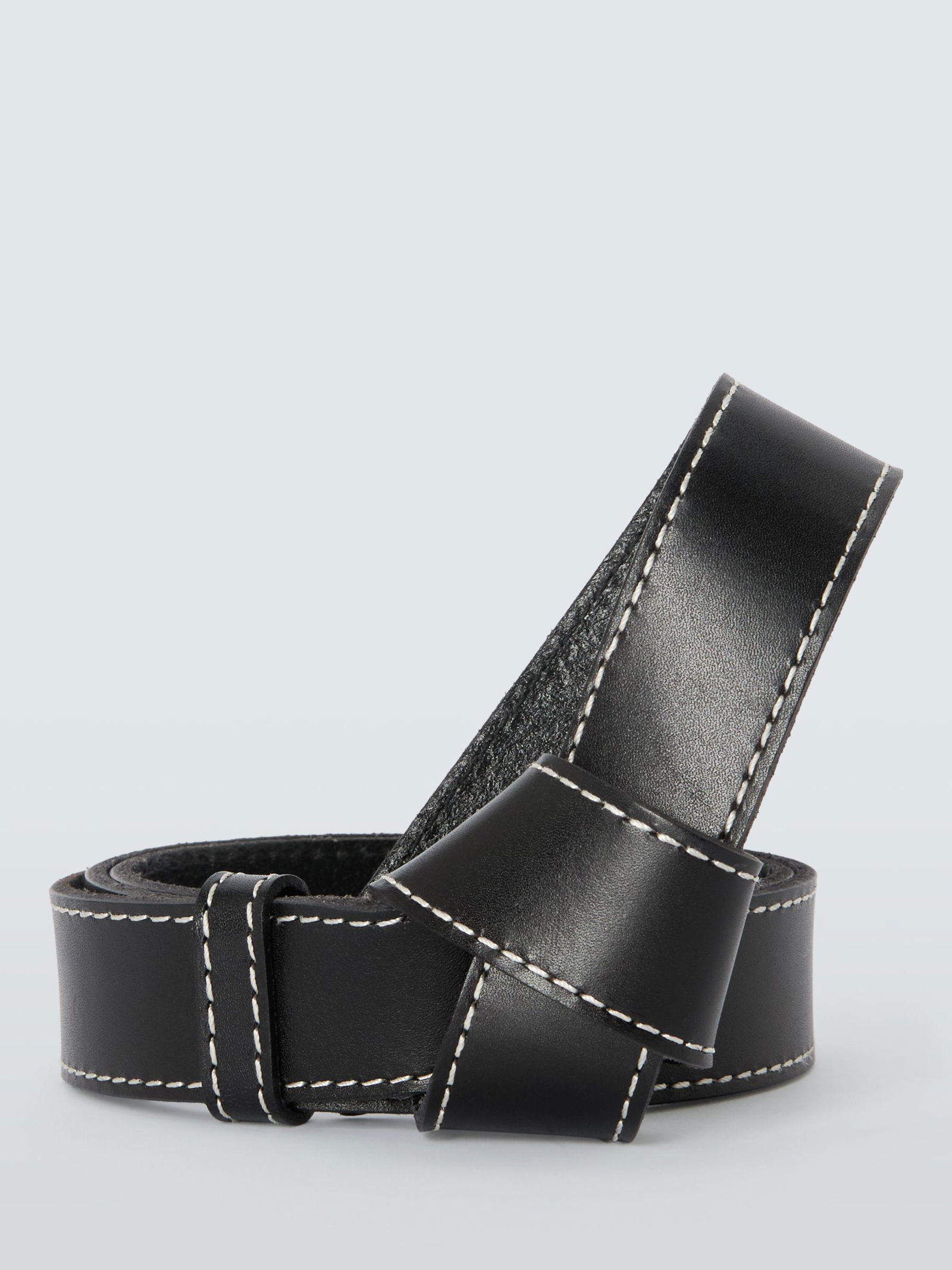 JOHN LEWIS Knot Topstitch Leather Belt | endource