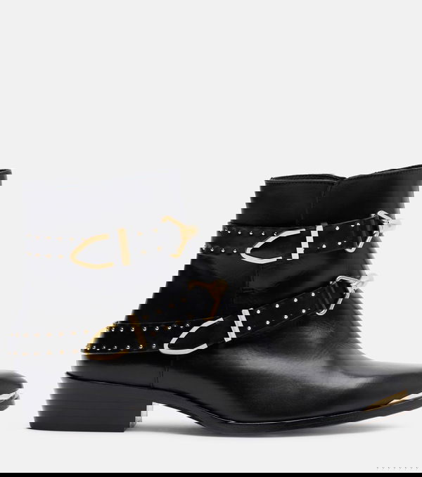 ISABEL MARANT Zalya Leather Ankle Boots | endource