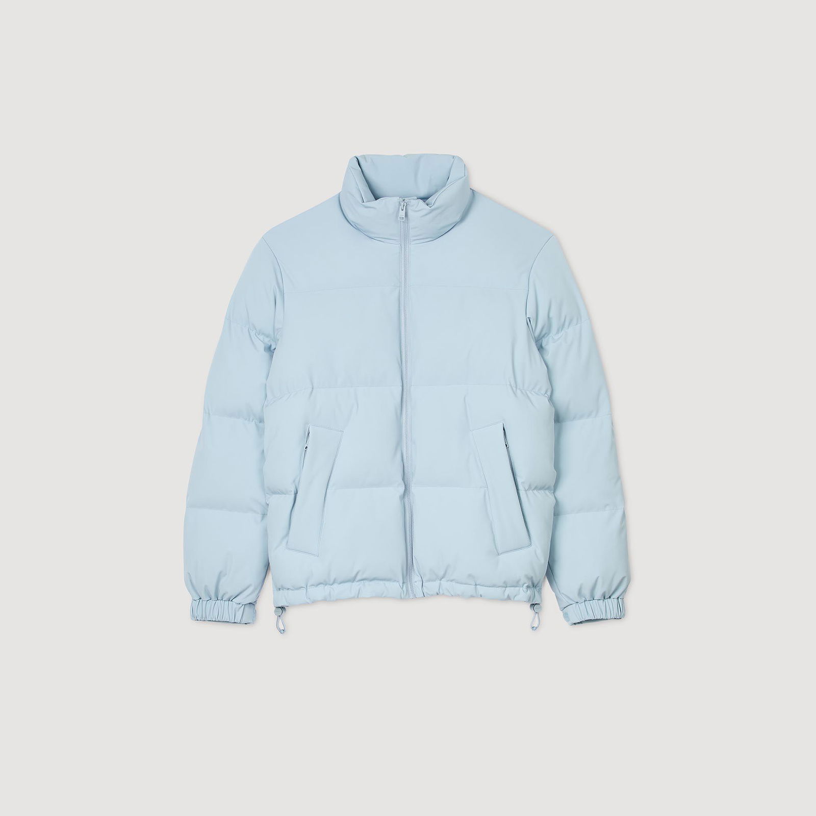 SANDRO Oversized Puffer Jacket in Black | endource