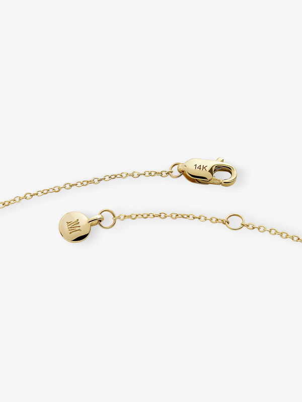 MONICA VINADER Mini Initial T Stamp 14ct Yellow-Gold Bracelet | endource