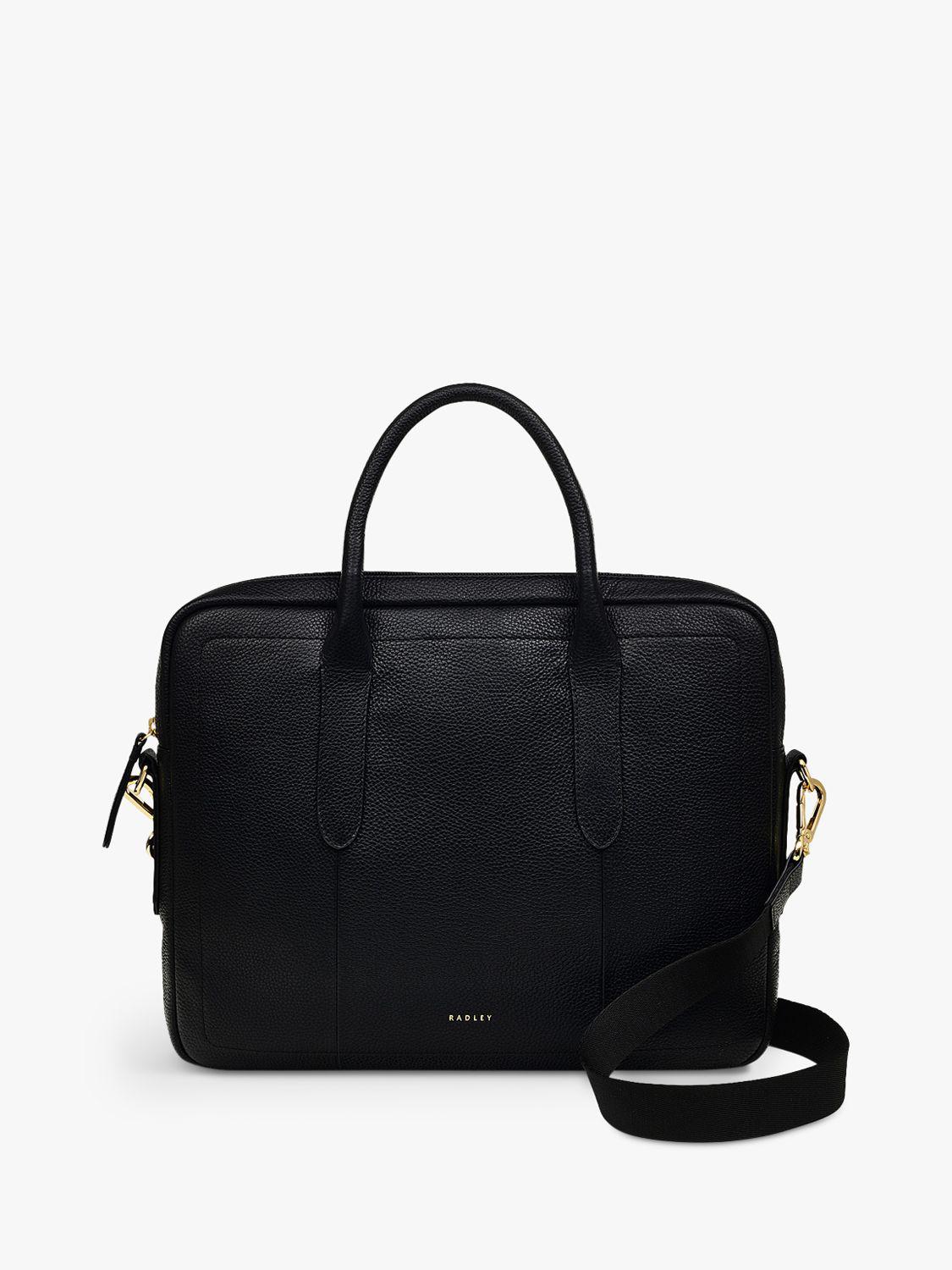 RADLEY Furze Lane Leather Laptop Grab Bag in Black | endource