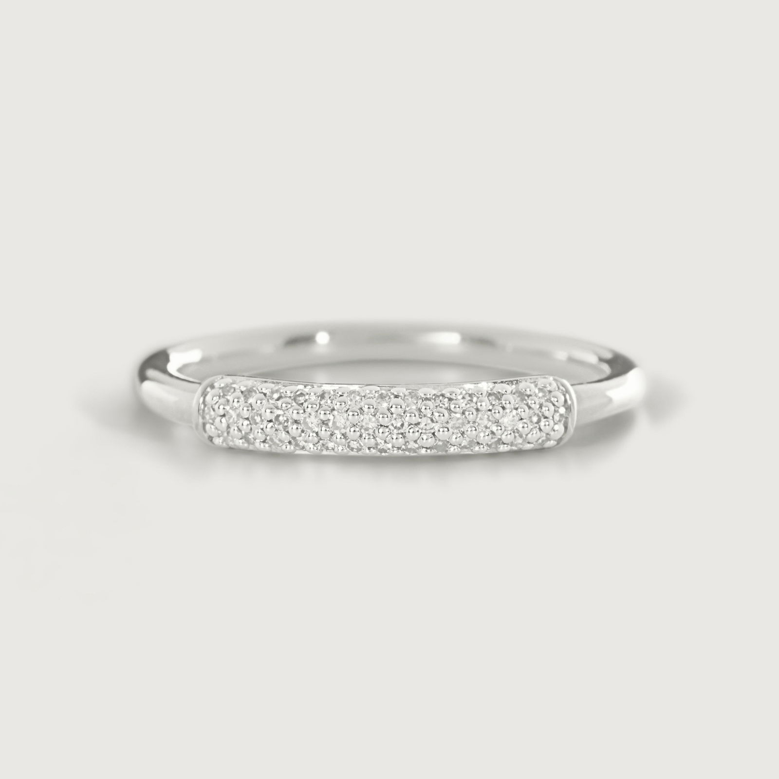 MONICA VINADER Fiji Bar Stacking Ring in Sterling Silver | Endource