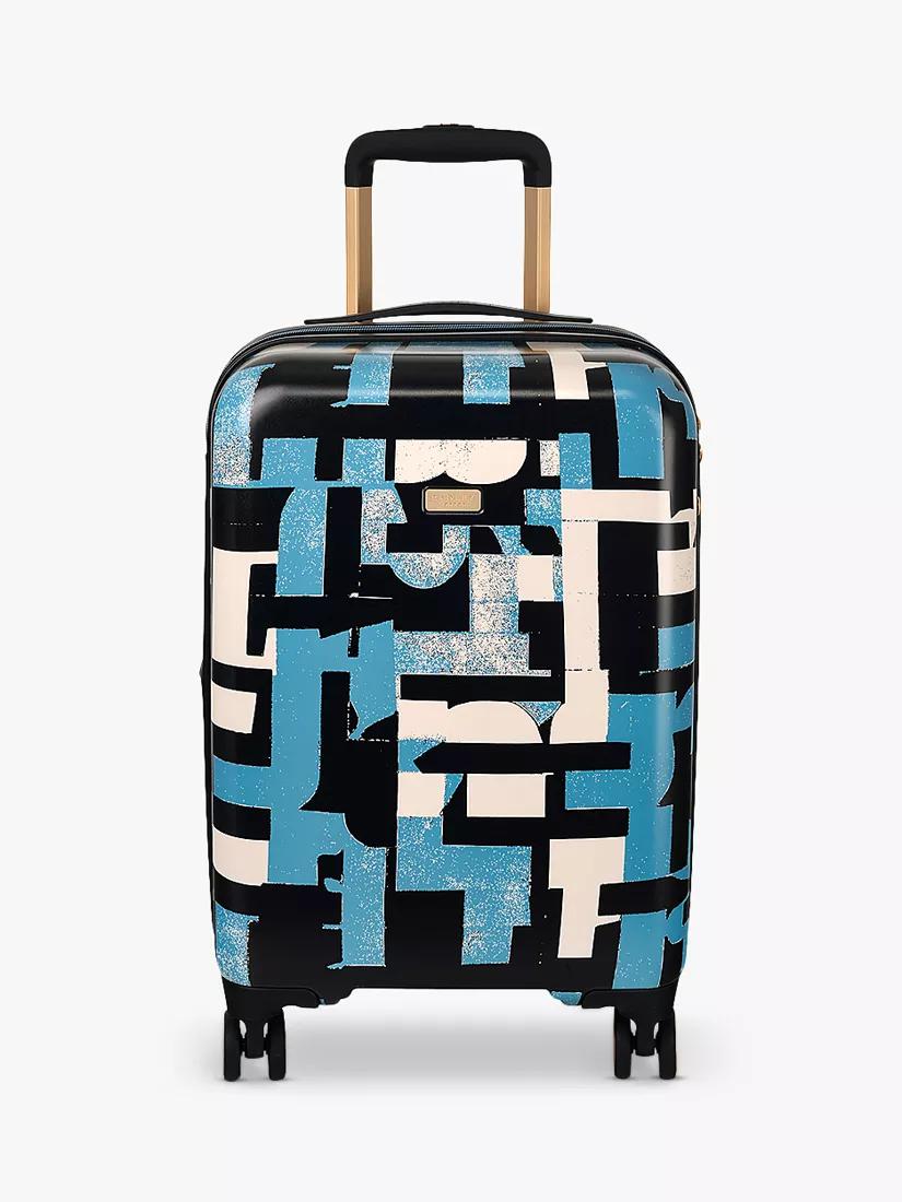 RADLEY Abstract Geo 4 Wheel Carry On Suitcase in Azure | endource