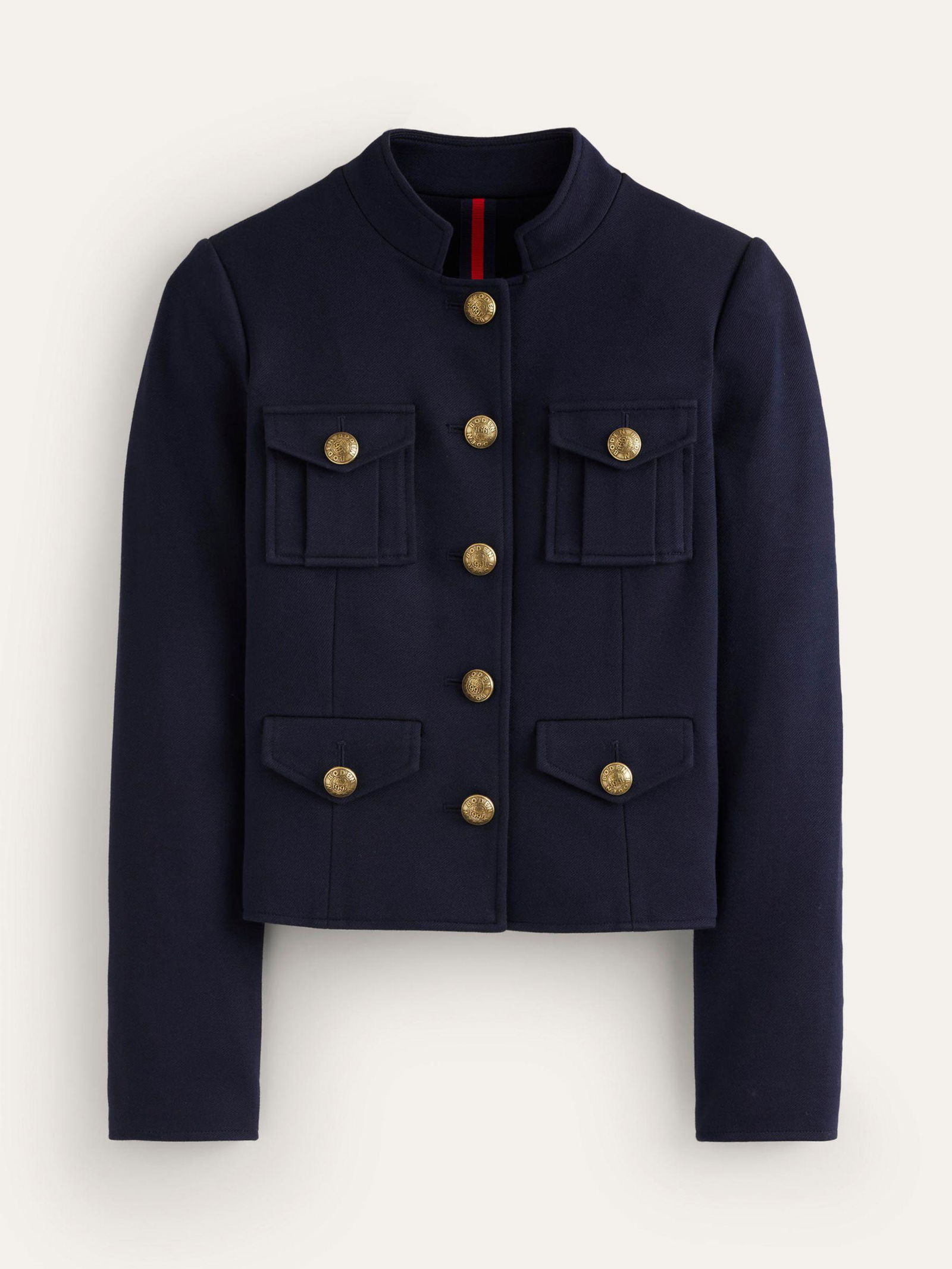 BODEN Military Ponte Jacket in Navy | endource