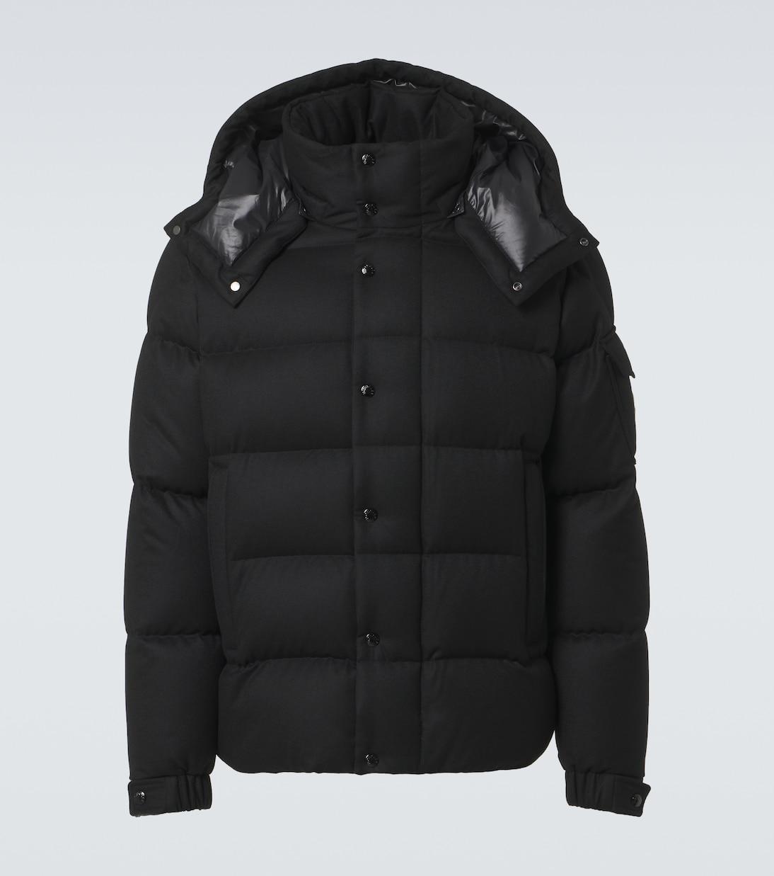 MONCLER Vezere Wool Down Jacket in Black | endource