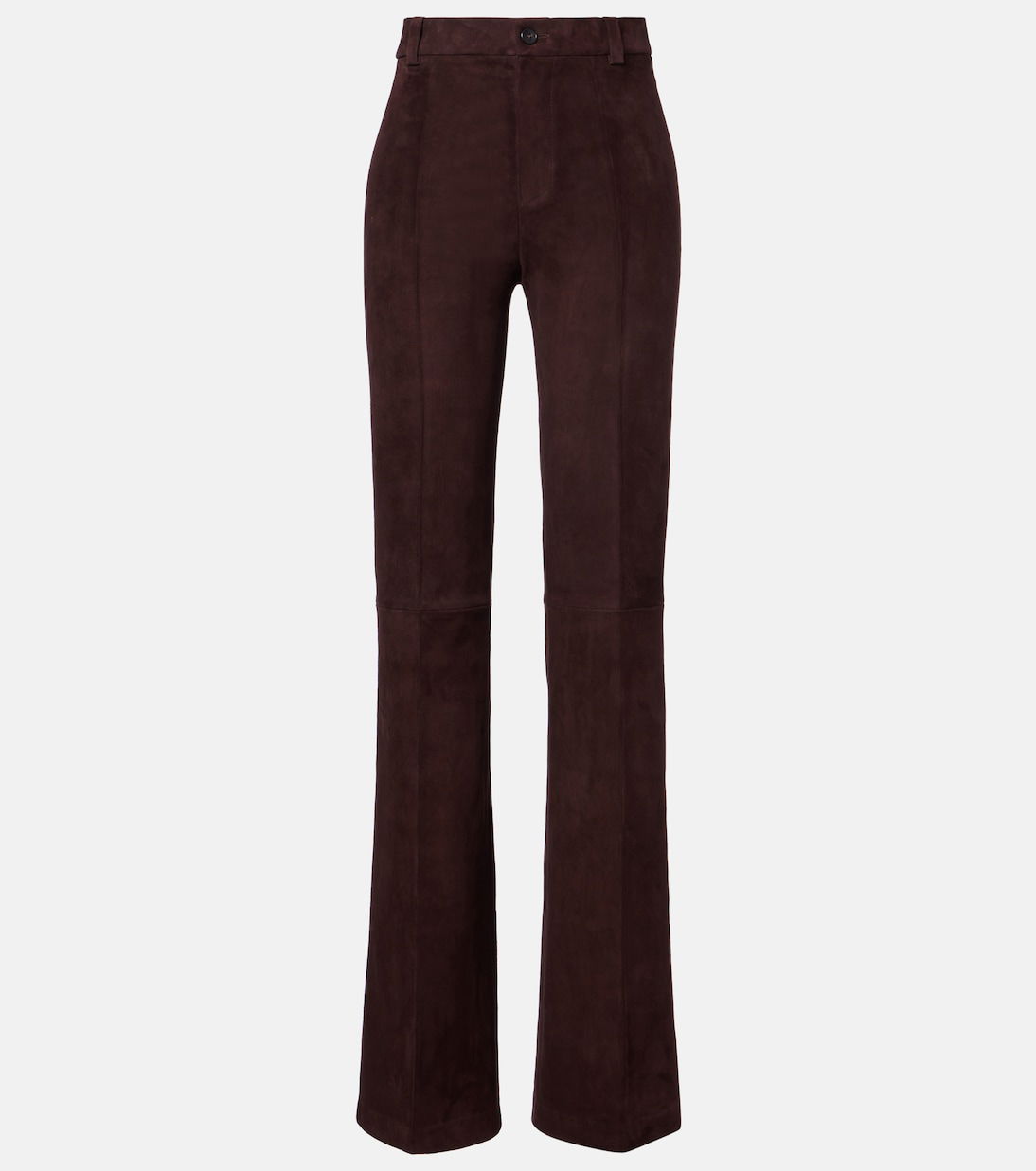 Stouls Lizzy High-Rise Suede Wide-Leg Pants | endource