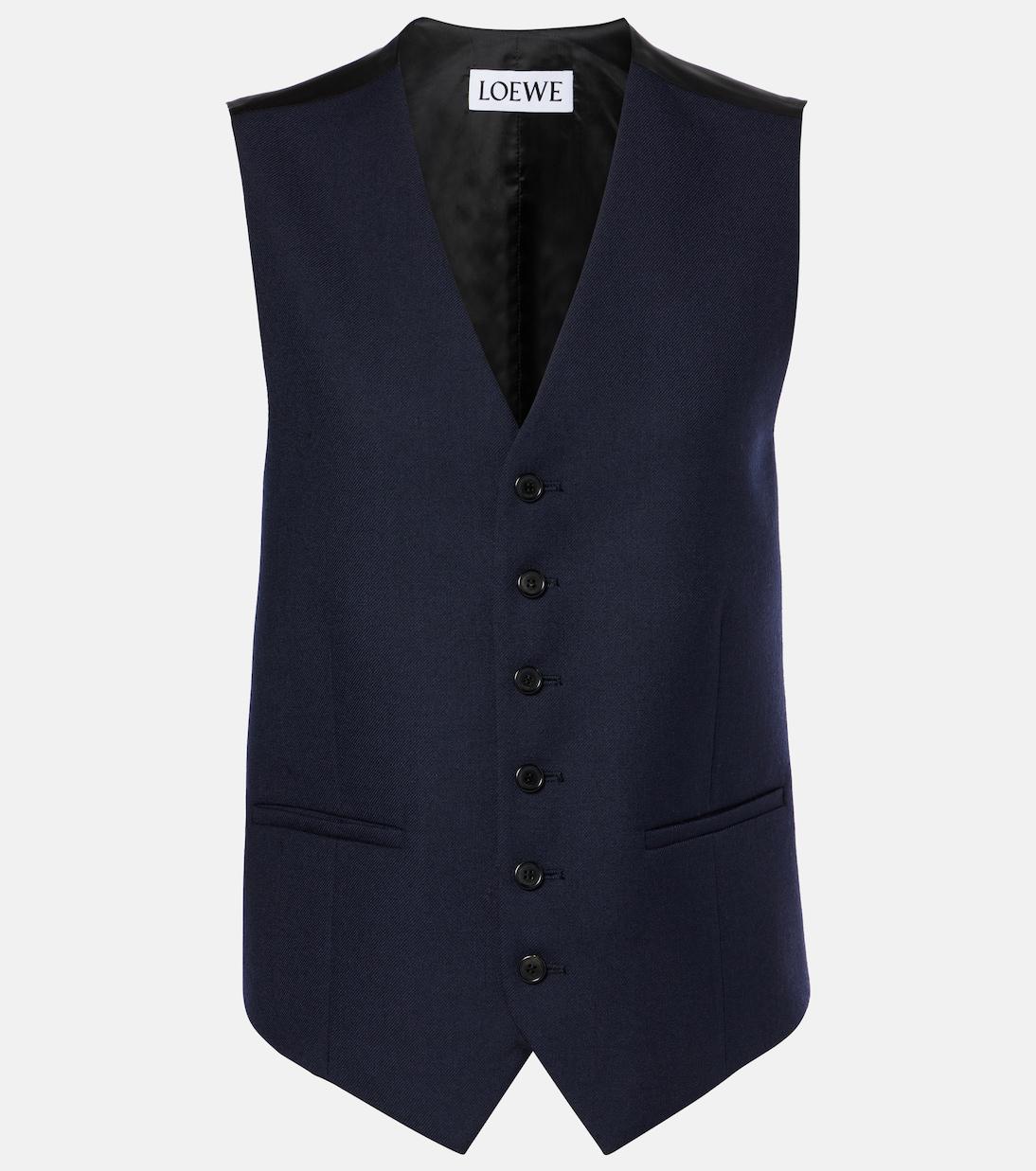 LOEWE Wool Vest in Blue | endource
