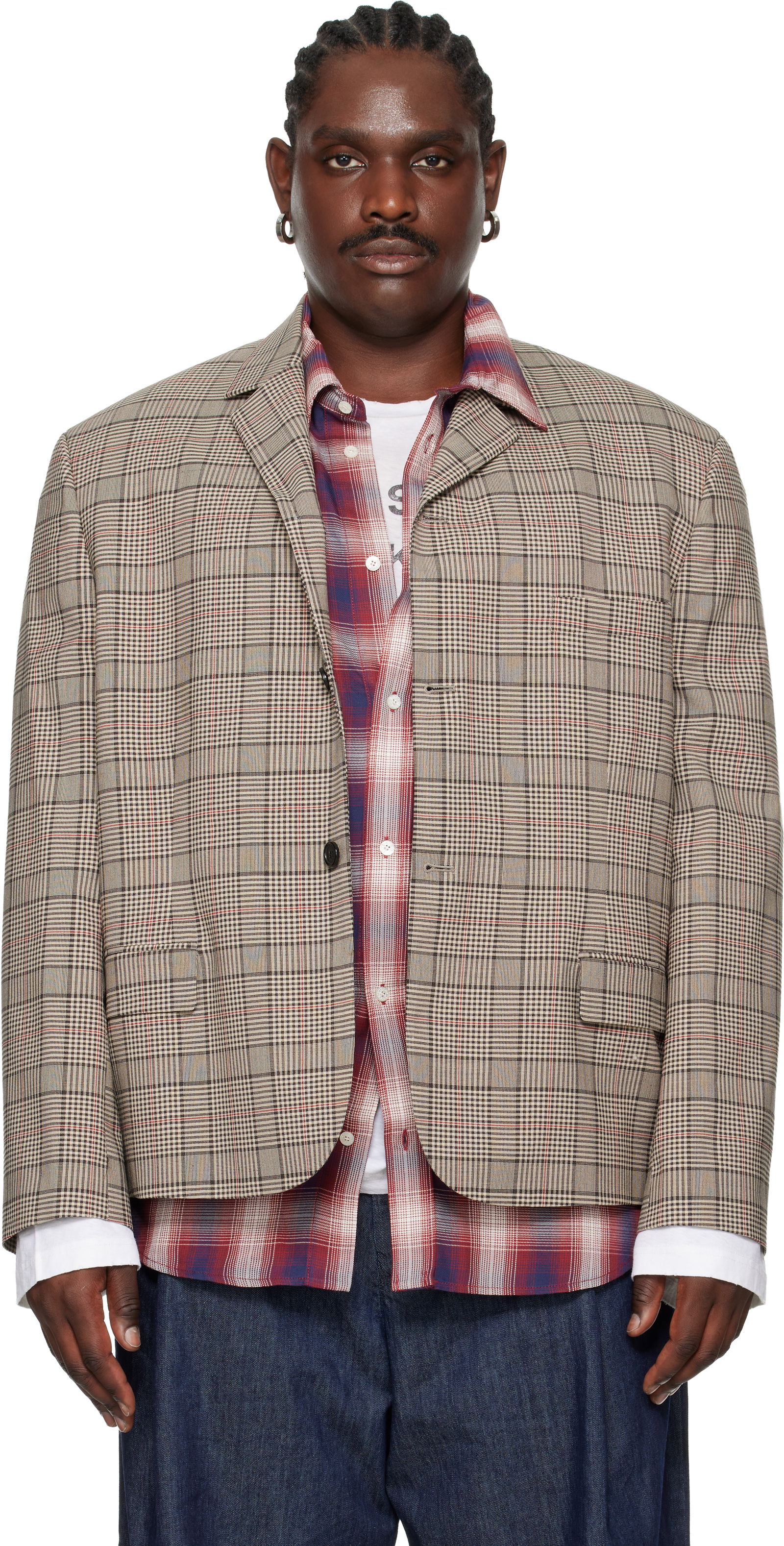 ACNE STUDIOS Prince Of Wales Blazer | endource