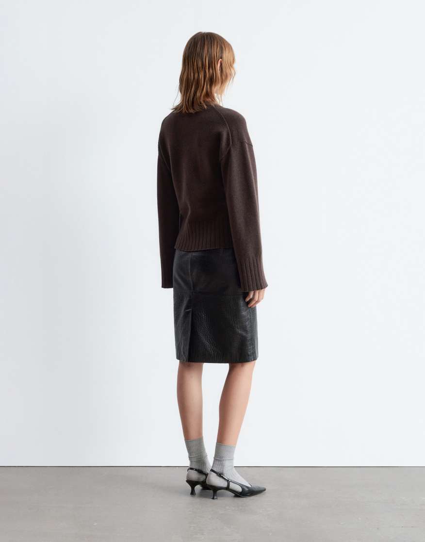 & OTHER STORIES Wool Blend Cardigan With Cinched Waist And Volume ...