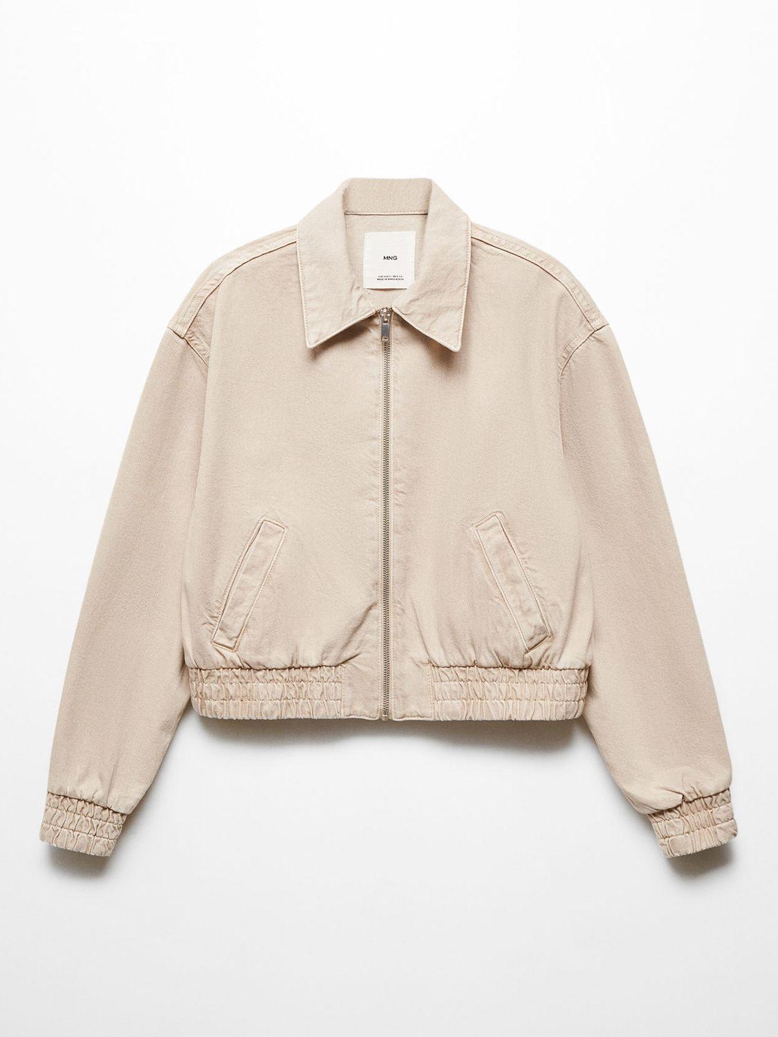 MANGO Blake Denim Bomber Jacket | endource
