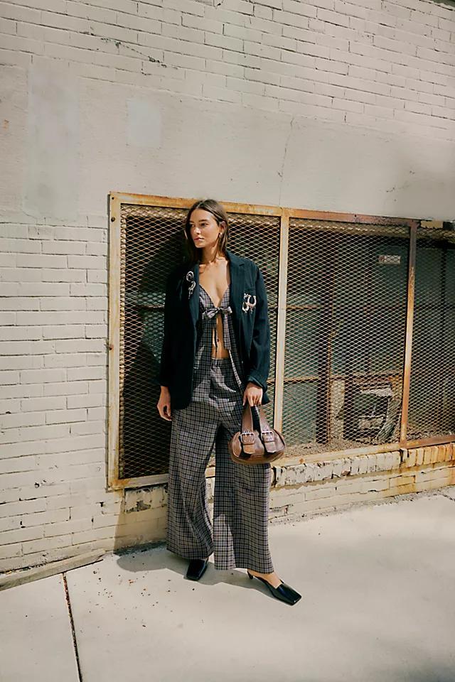 FREE PEOPLE Dani Co-Ord in Heritage Brown And Blue | endource