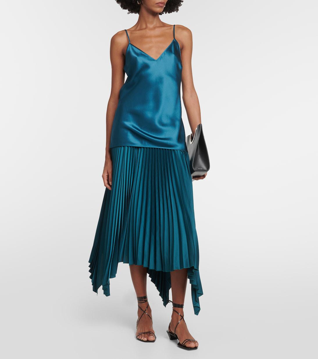 JOSEPH Ade Asymmetric Crêpe Midi Skirt | endource