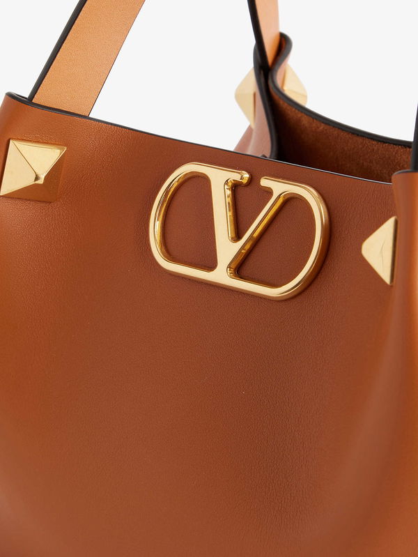 VALENTINO GARAVANI VLogo Small Leather Tote Bag | endource
