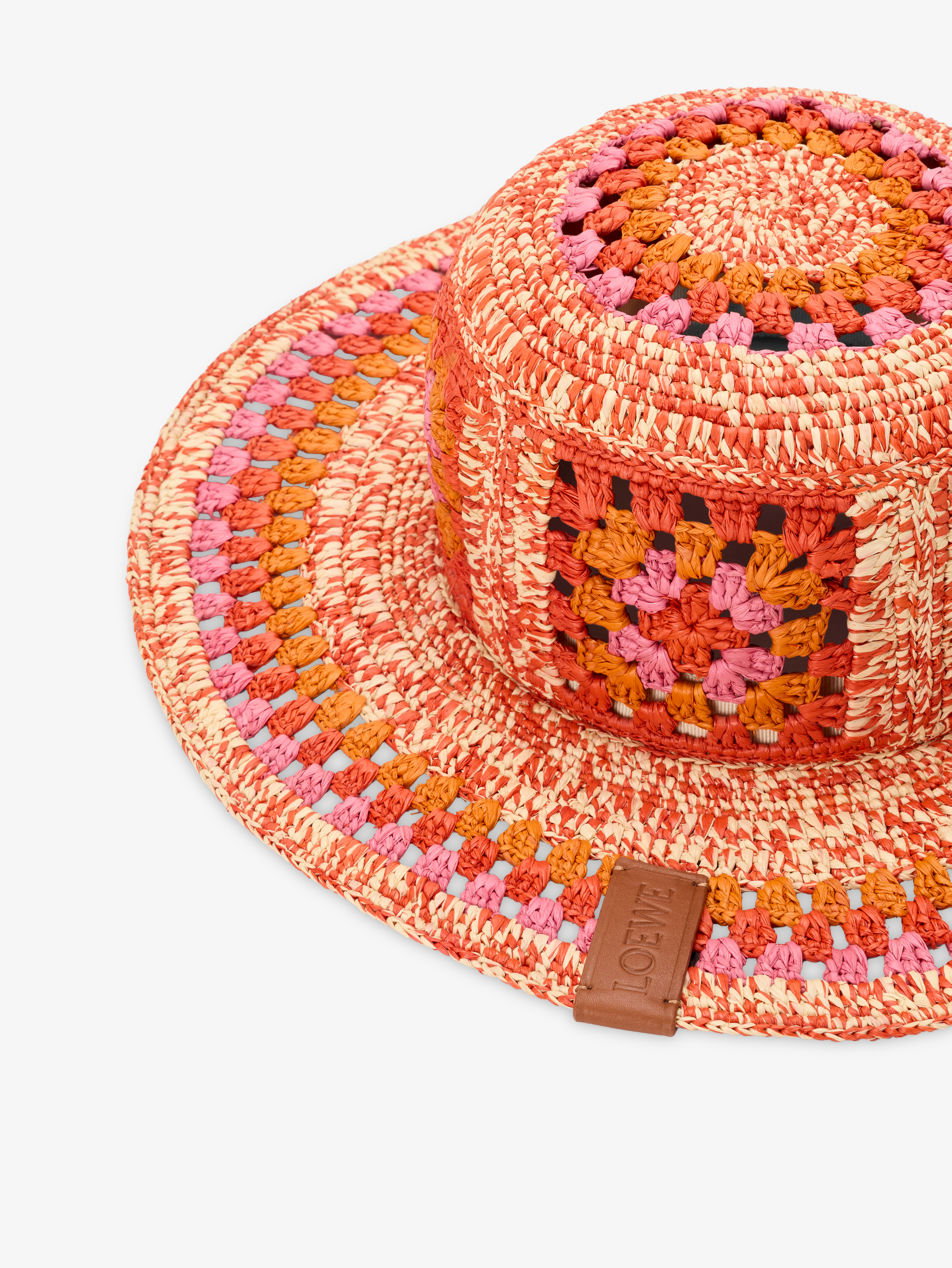 LOEWE X Paula's Ibiza Crochet Raffia Fisherman Hat | endource