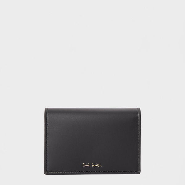 PAUL SMITH Fold Over Leather Card Holder | endource