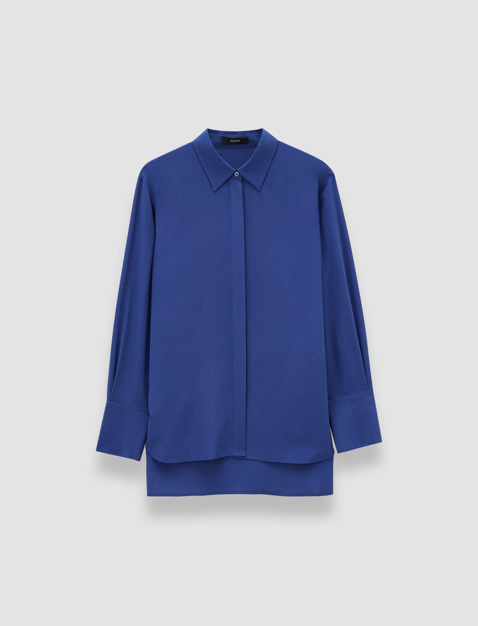 JOSEPH Bold Crepe De Soie Silk Blouse | endource