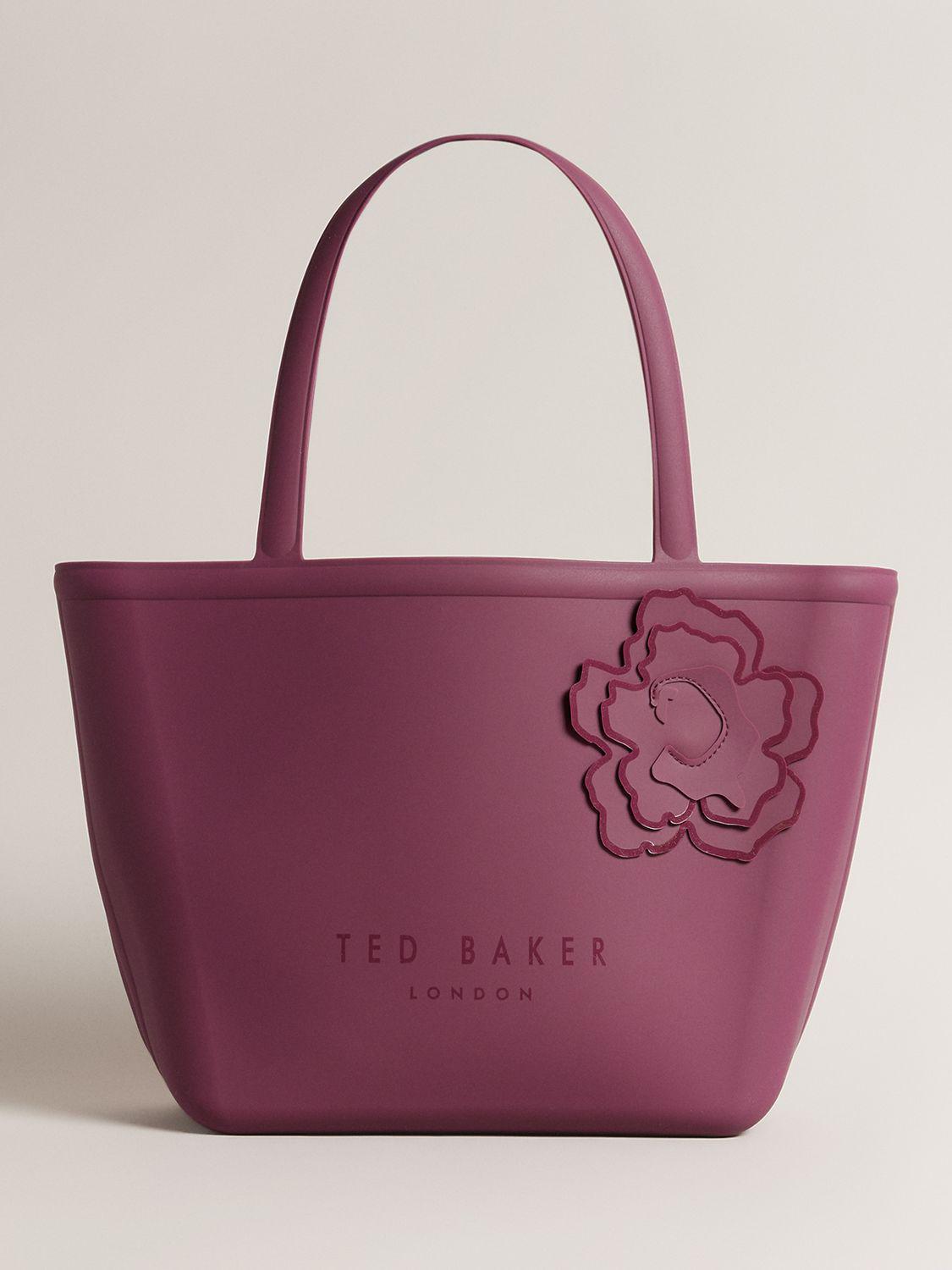TED BAKER Jellio Small Silicone Tote Bag in Deep Purple | endource