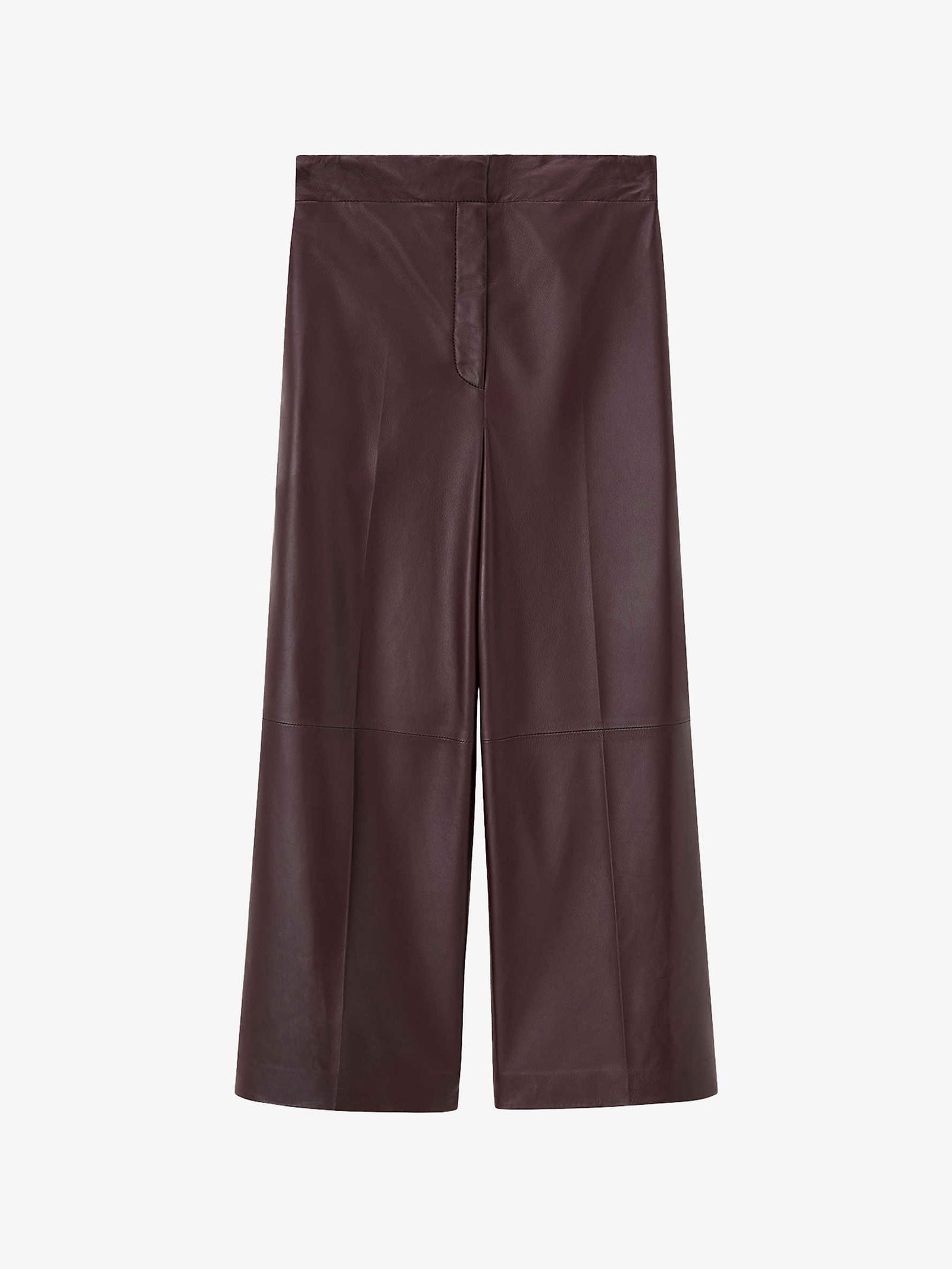 JOSEPH Thurlow Wide-Leg Leather Trousers | endource