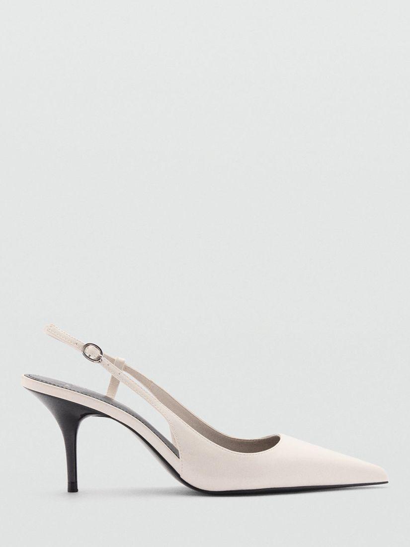 MANGO Vole Stiletto Heel Slingback Court Shoes | endource
