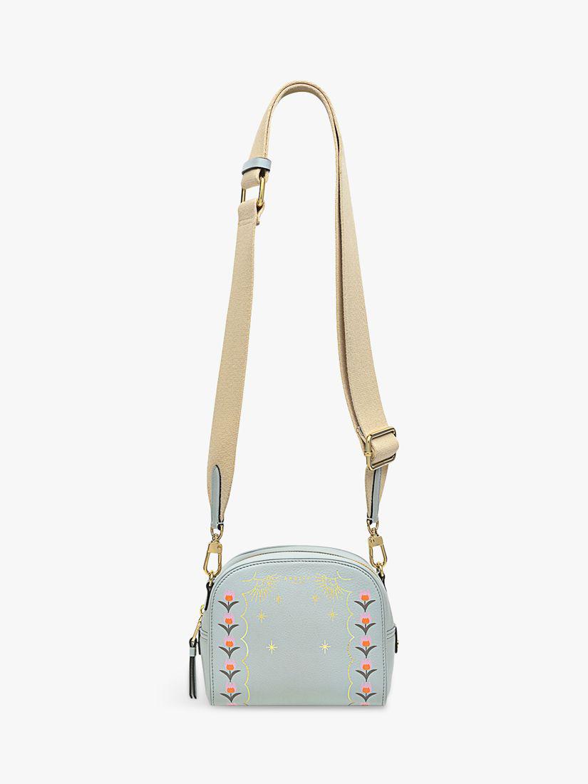 RADLEY Arden Crescent Floral Small Zip Cross Body Bag in Seafoam | endource