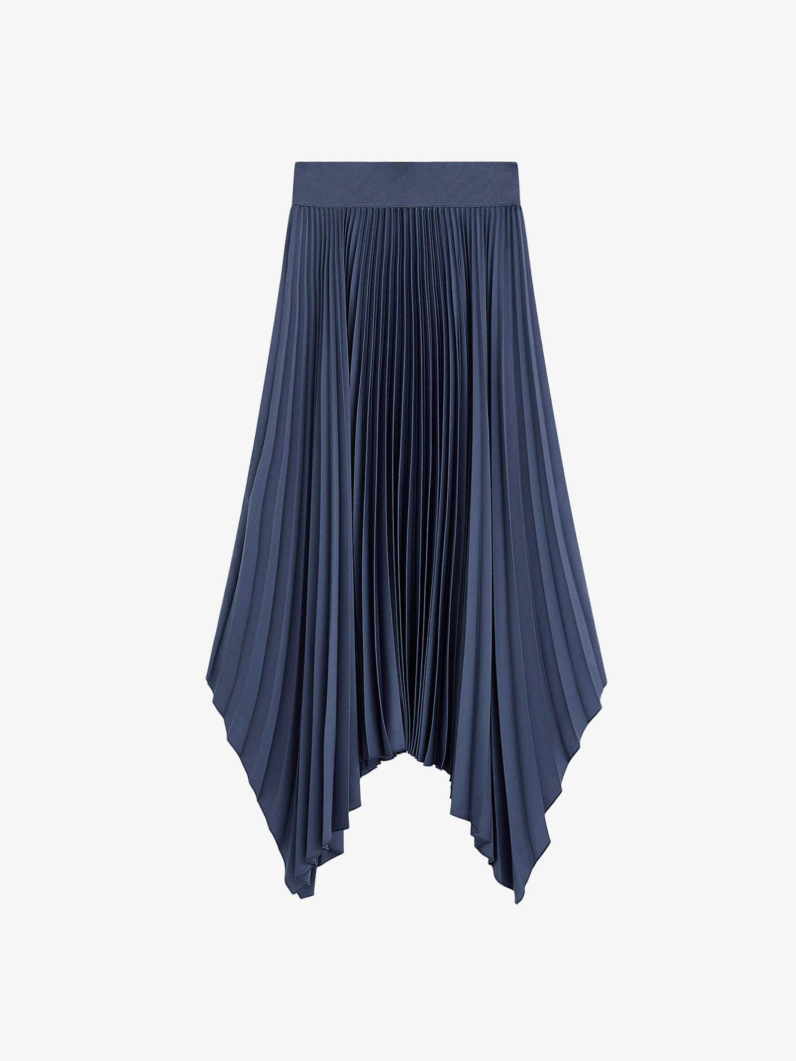 JOSEPH Ade Pleated Midi Skirt in HARBOUR | endource