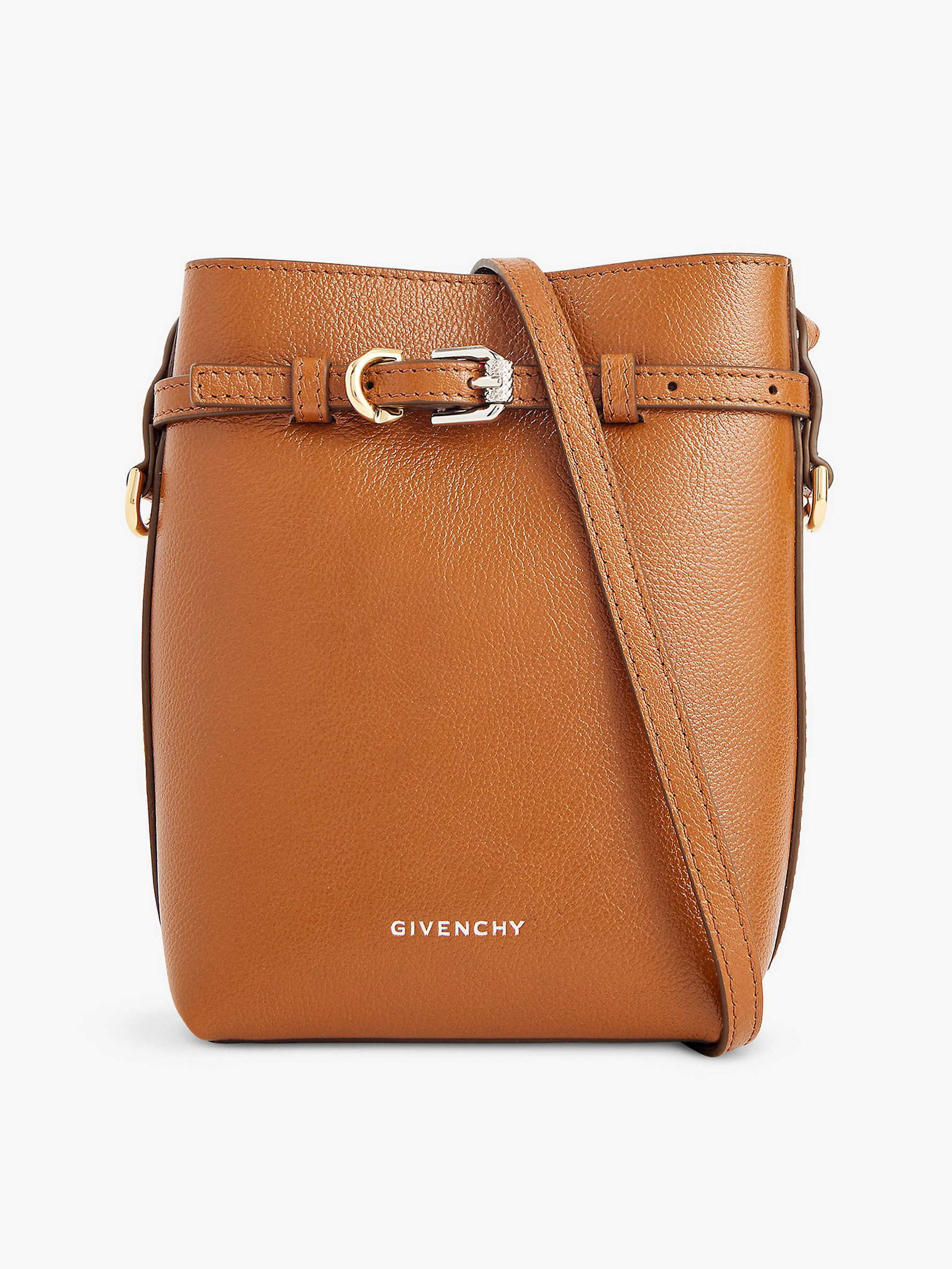 GIVENCHY Voyou Phone-Pouch Leather Crossbody Bag | endource