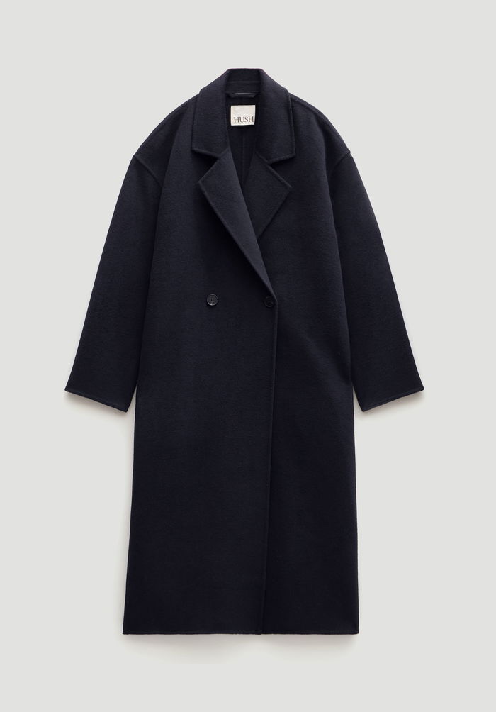HUSH Pure Wool Double Faced Coat | endource
