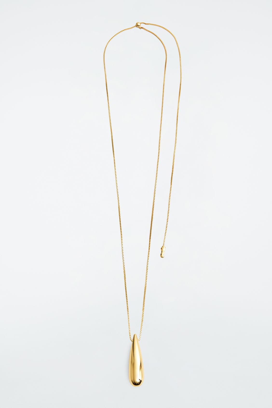 COS Droplet Pendant Necklace in GOLD | endource