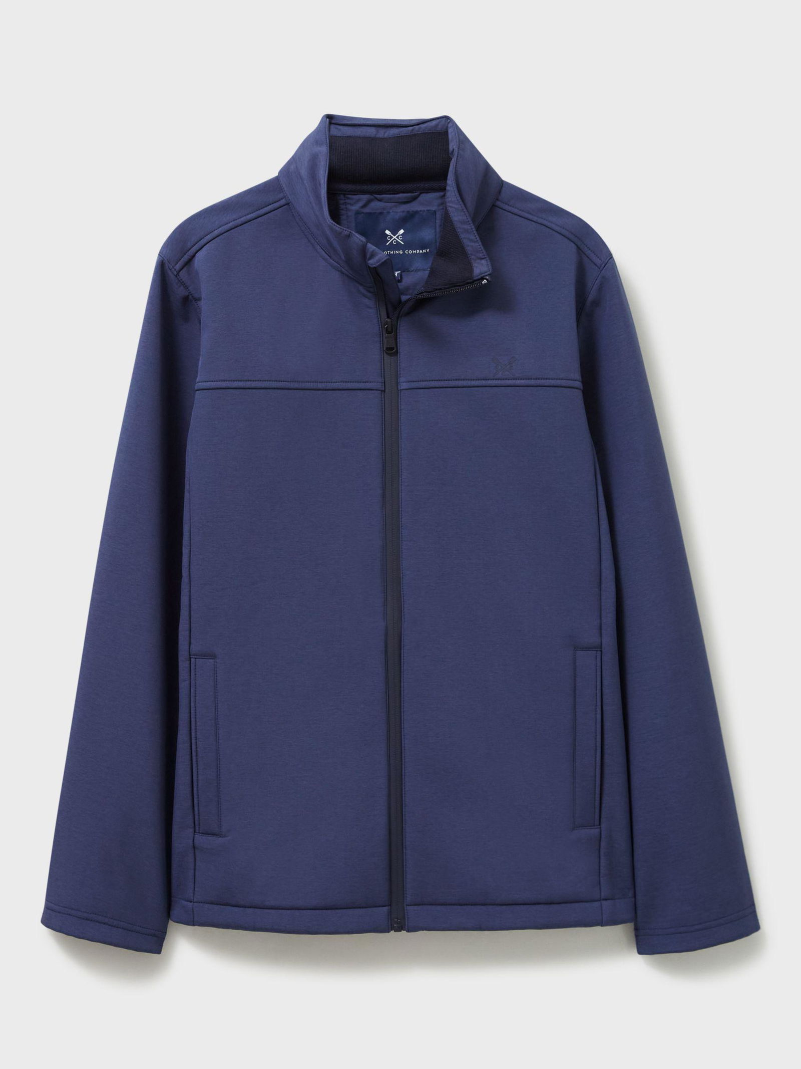 CREW CLOTHING Eastbourne Showerproof Jacket in Navy Blue | endource