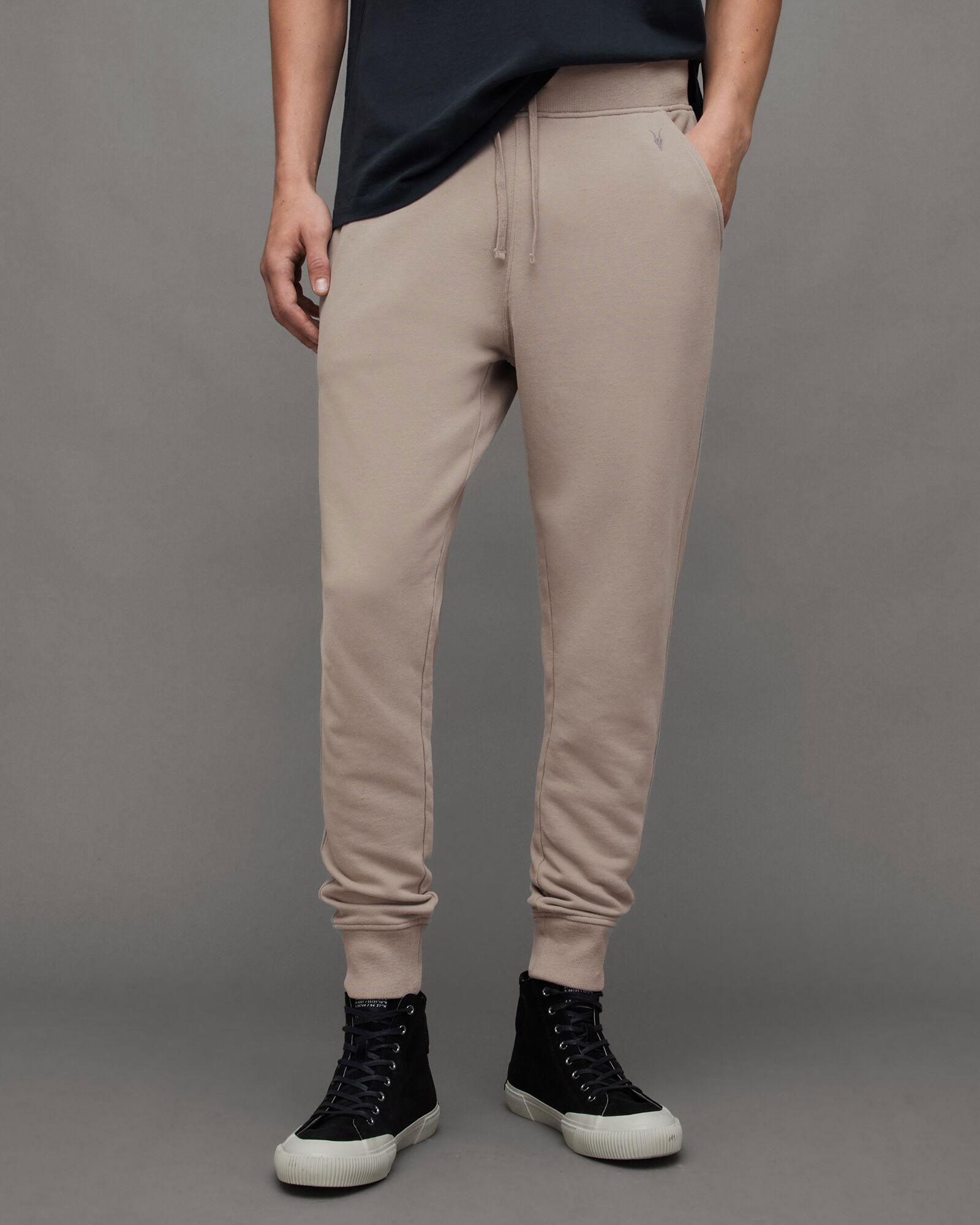 ALLSAINTS Raven Cuffed Ramskull Slim Fit Sweatpants in Stone Taupe ...