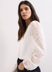 PHASE EIGHT Palmer Lace Sleeve Top | endource