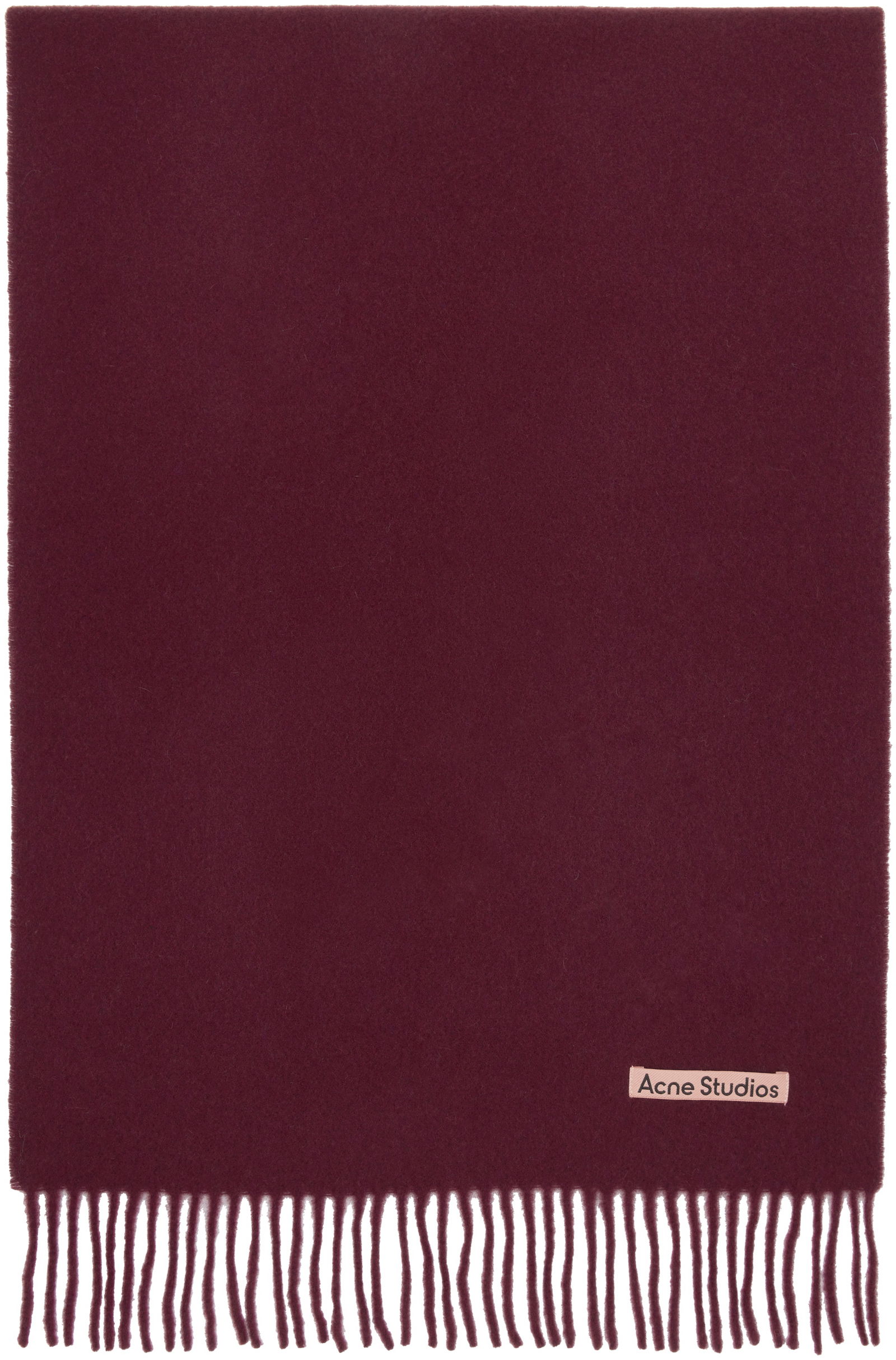 ACNE STUDIOS Narrow Fringe Wool Scarf | endource