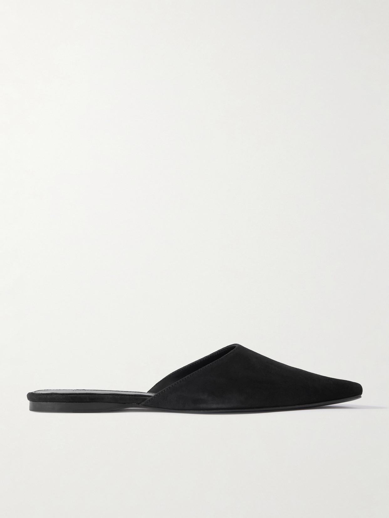 TOVE Pheby Point-Toe Suede Mules | endource