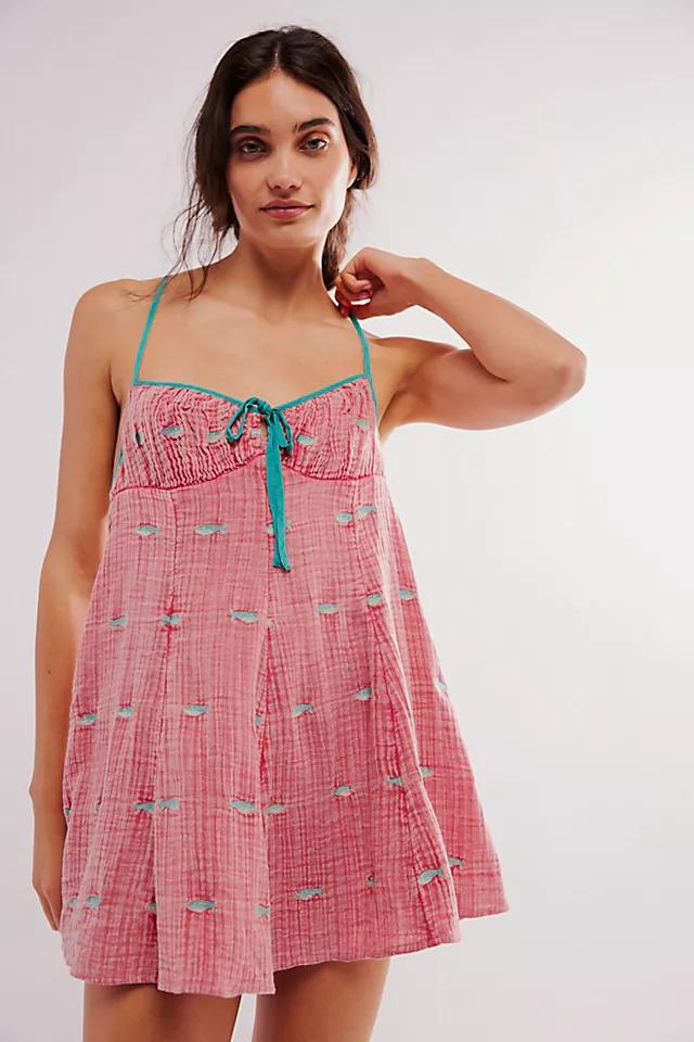 FREE PEOPLE Sunshine Sundress in Raspberry | endource