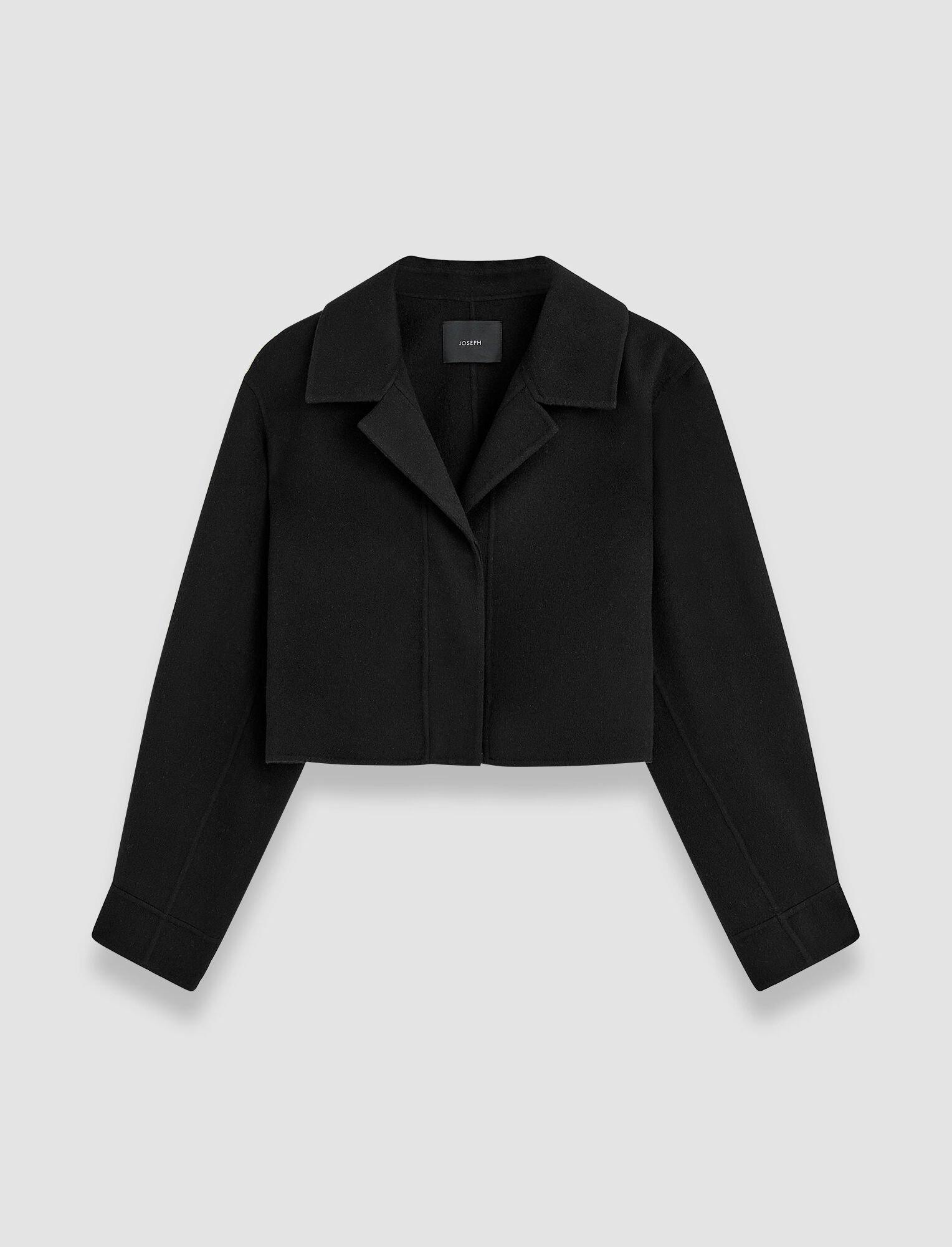 JOSEPH Collin Light Double Face Jacket in Black | endource