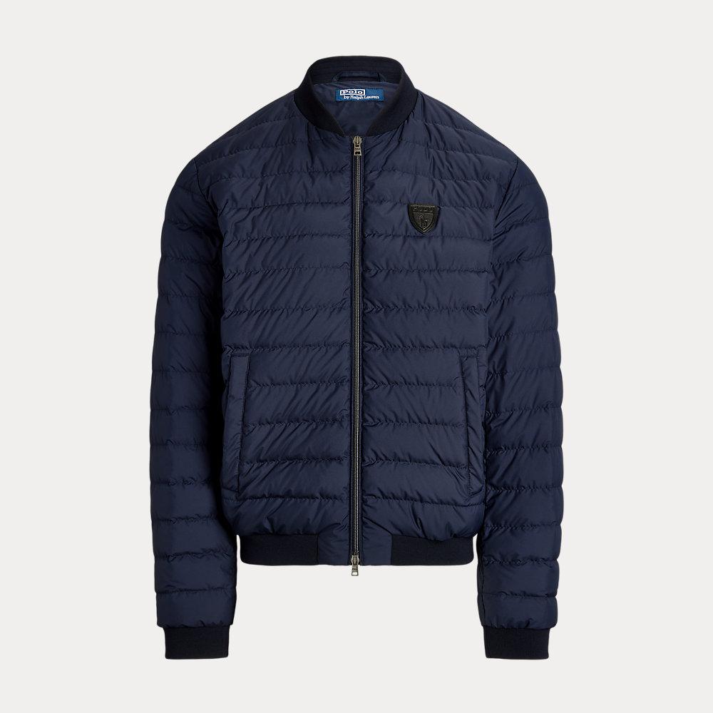 POLO RALPH LAUREN Quilted Down Bomber Jacket in Blue | endource