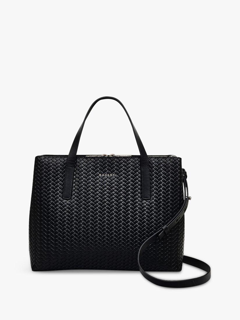 RADLEY Dukes Place Icon Leather Weave Triple Compartment Zip Top Grab ...
