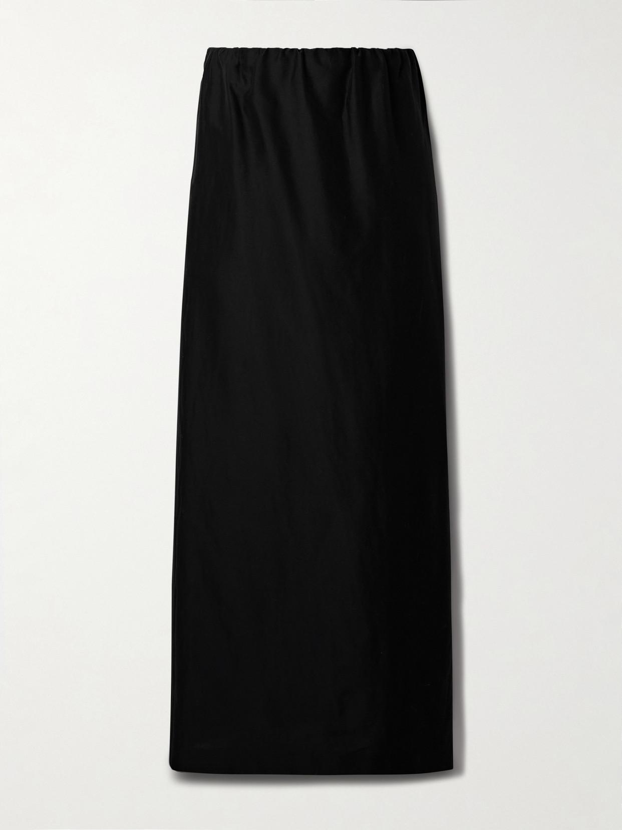 THE ROW Saul Cotton And Silk-Blend Maxi Skirt | endource