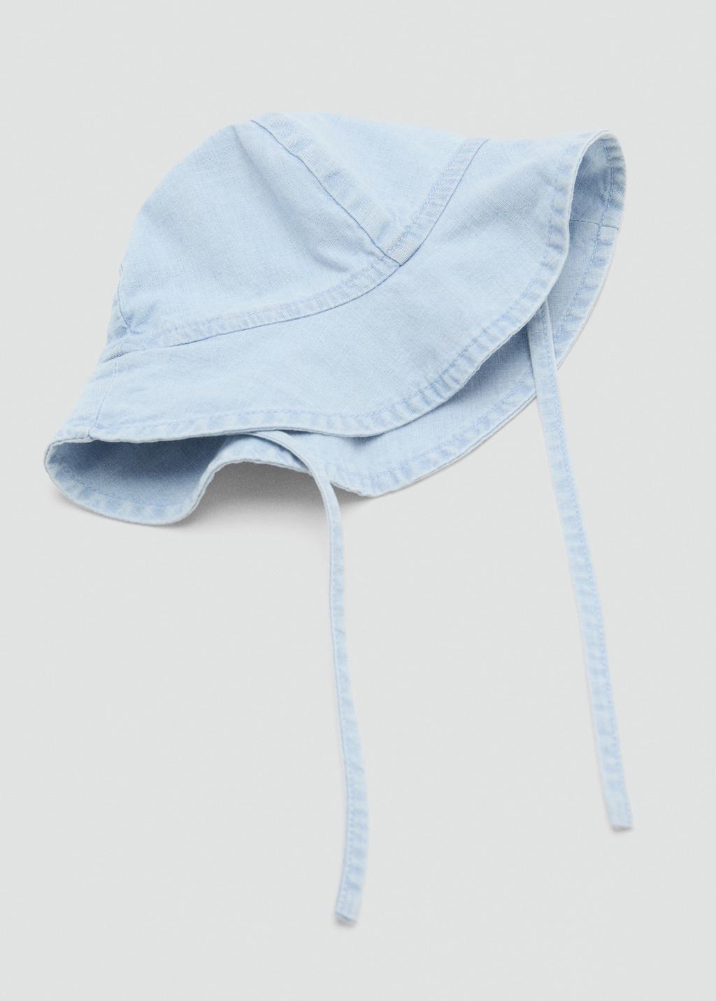 MANGO Cowboy Bucket Hat in Light Blue | endource