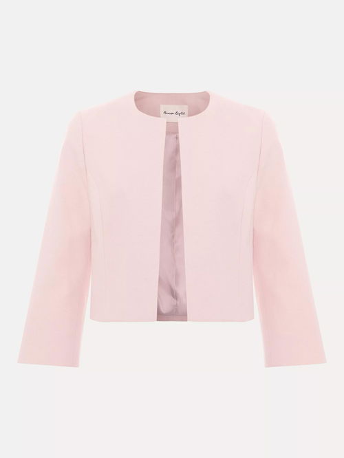 PHASE EIGHT Elizabeth Collarless Jacket, Pale Pink | endource