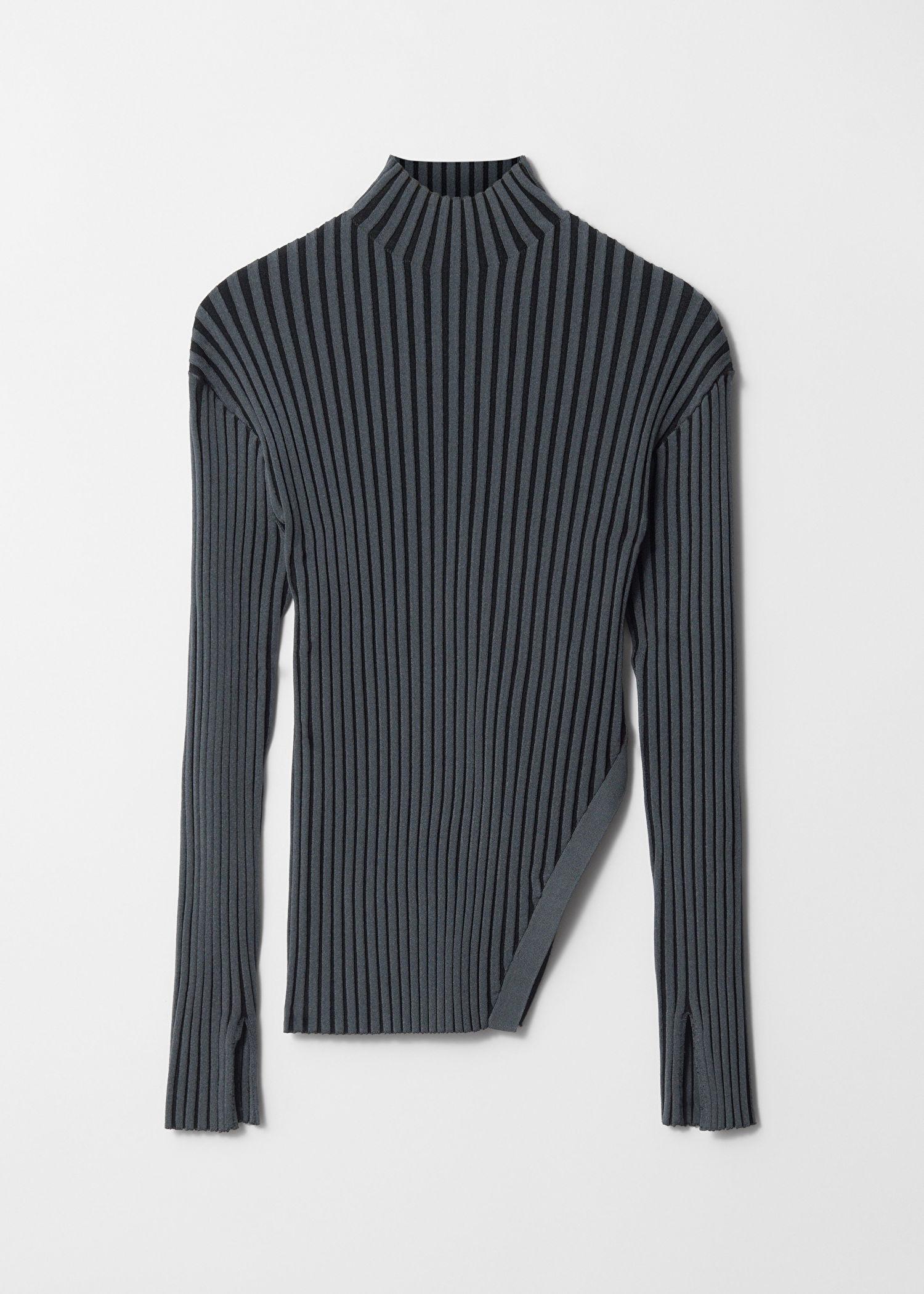 & OTHER STORIES Asymmetric Rib-Knit Top | endource